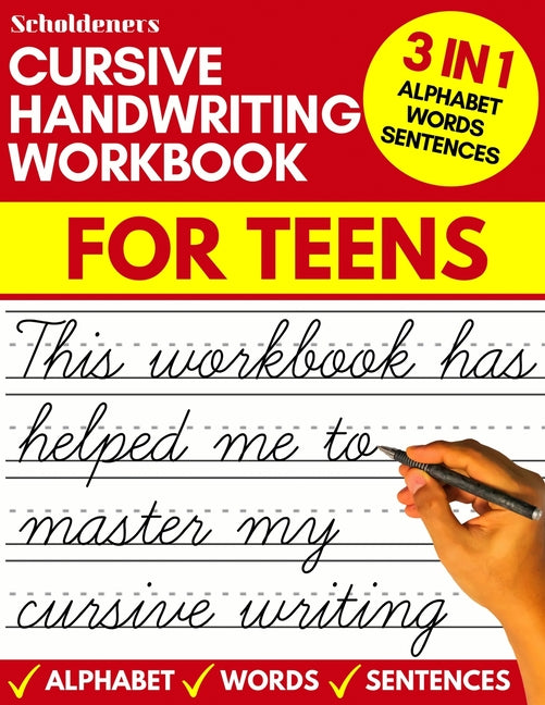 Cursive handwriting workbook for teens: cursive writing practice workb – Allstora