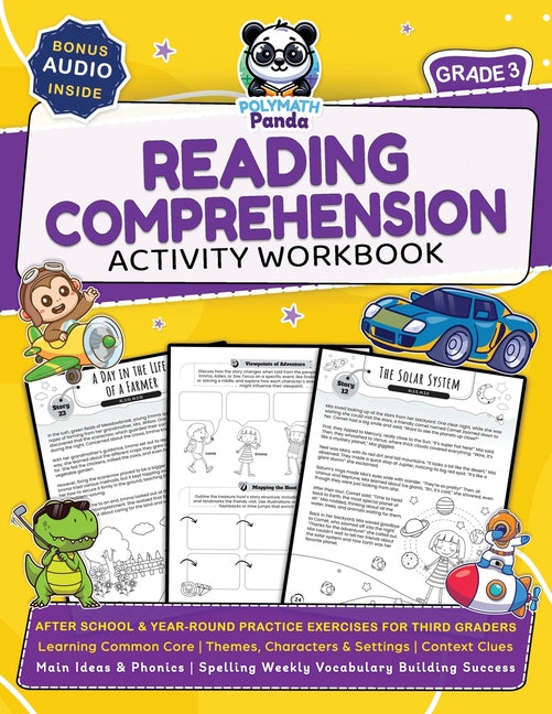 3rd Grade Reading Comprehension Activity Workbook: Learning Common Cor – Allstora