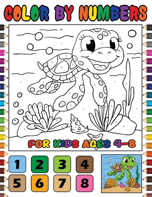 Color by Numbers for Kids Ages 4-8: Cute Animals Color by Number – Allstora